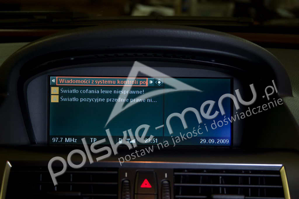 BMW iDRIVE CCC Polskie Menu Polski Lektor E60 E90 E71 X5 X6 - Polskie ...